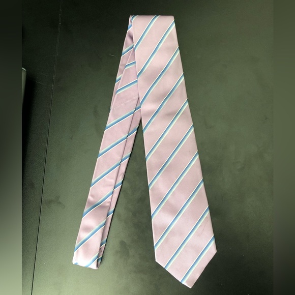 Hugo Boss | Accessories | Hugo Boss Periwinkle Blue Stripe Tie Designer ...
